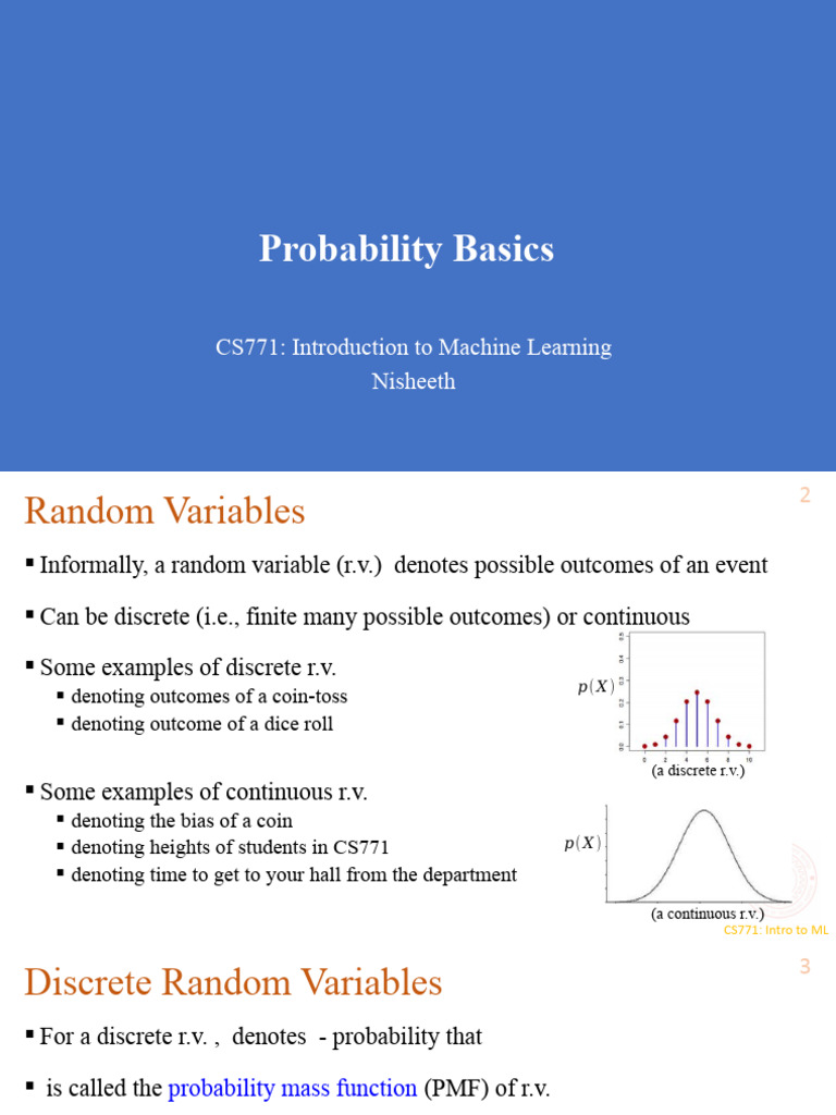 Understanding Random Variables in Probability | PDF | Probability ...