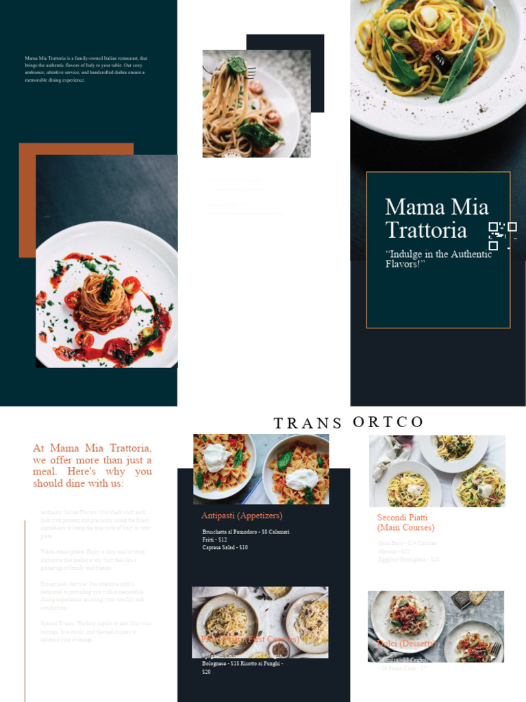 Restaurant Brochure Template | PDF | Cuisine | Foods