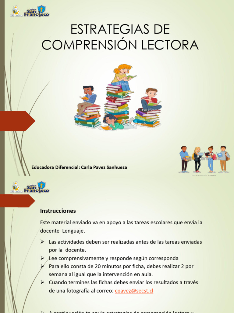 Estrategias de Comprensión Lectora | PDF | Comprensión lectora | Cognición