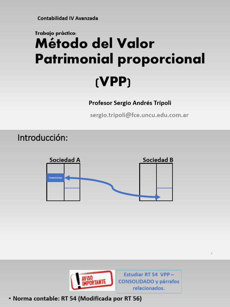 Método Valor Patrimonial Proporcional | PDF | Contabilidad | Compartir ...