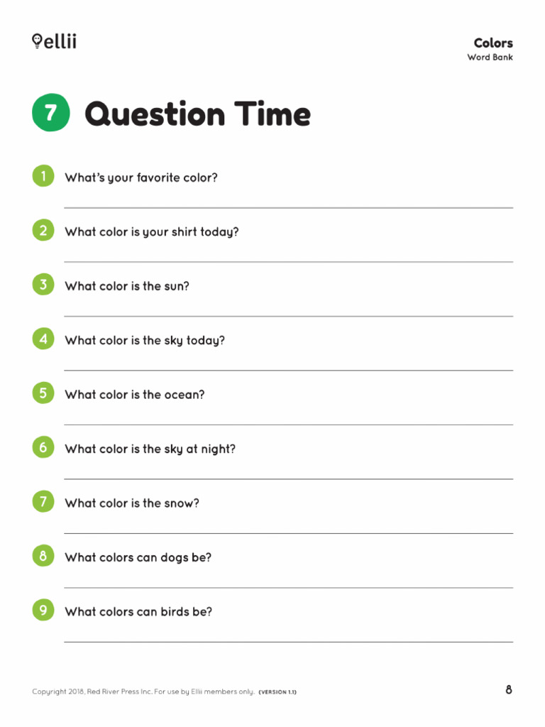 Colors Question | PDF