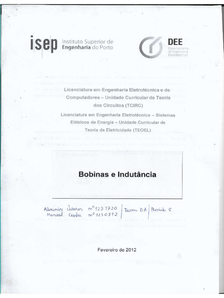Guião 4 Bobinas | PDF