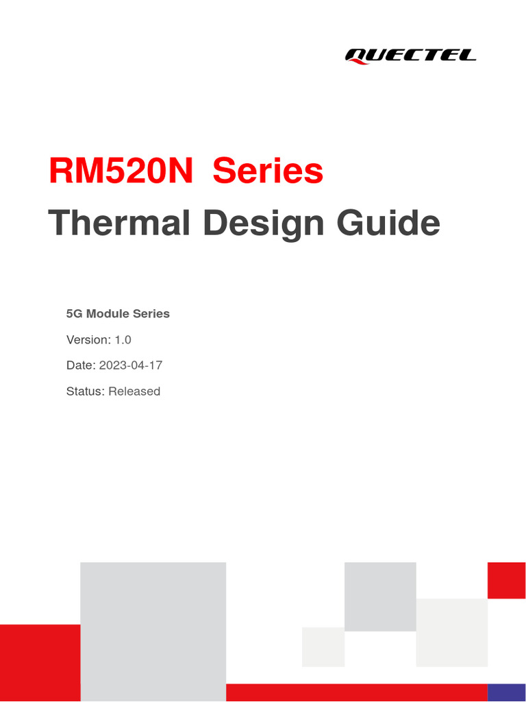 Quectel RM520N Series Thermal Design Guide V1.0 | PDF | Printed Circuit ...