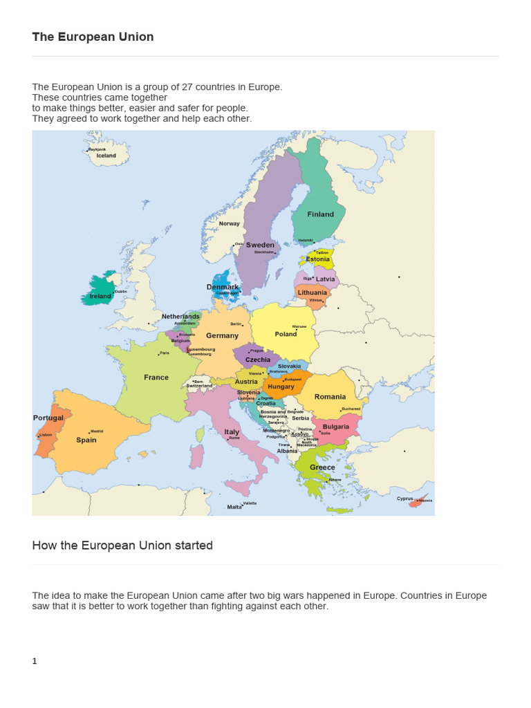 The European Union | PDF | European Union | Europe