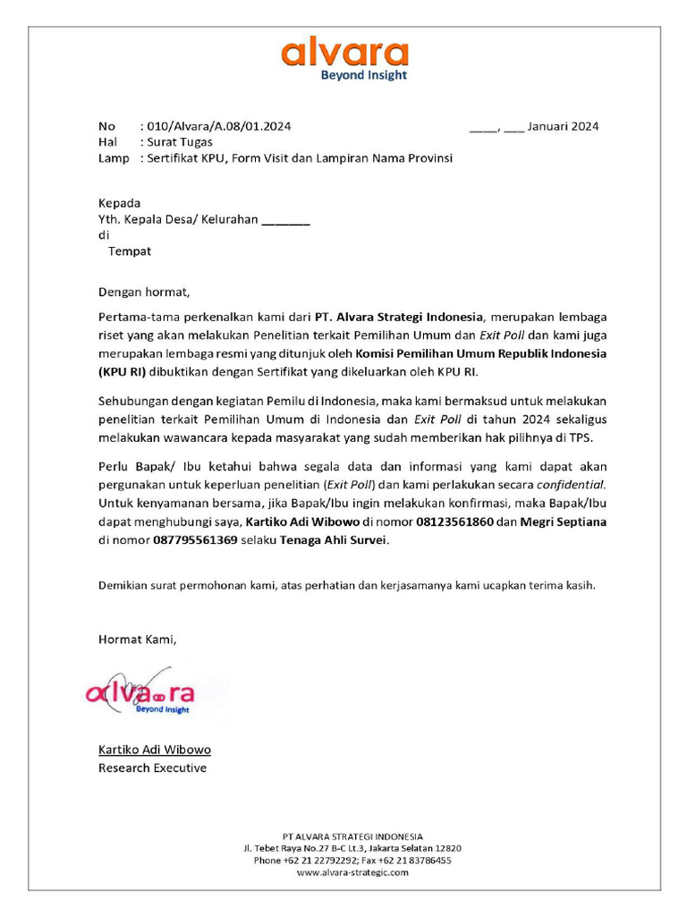 Perlengkapan Exit Poll 2.0 (Final) | PDF