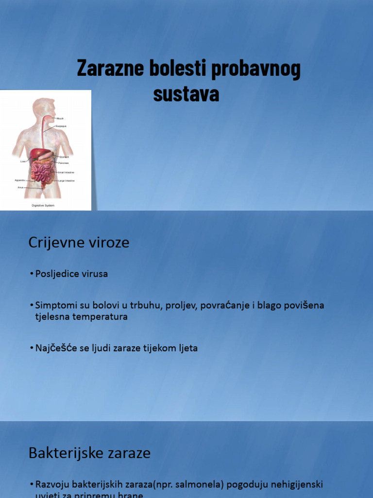 Zarazne Bolesti Probavnog Sustava2 | PDF