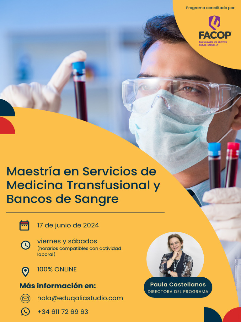 Dossier Programa Postgrado Paula Castellanos - Final | PDF | Donación de sangre | Universidad