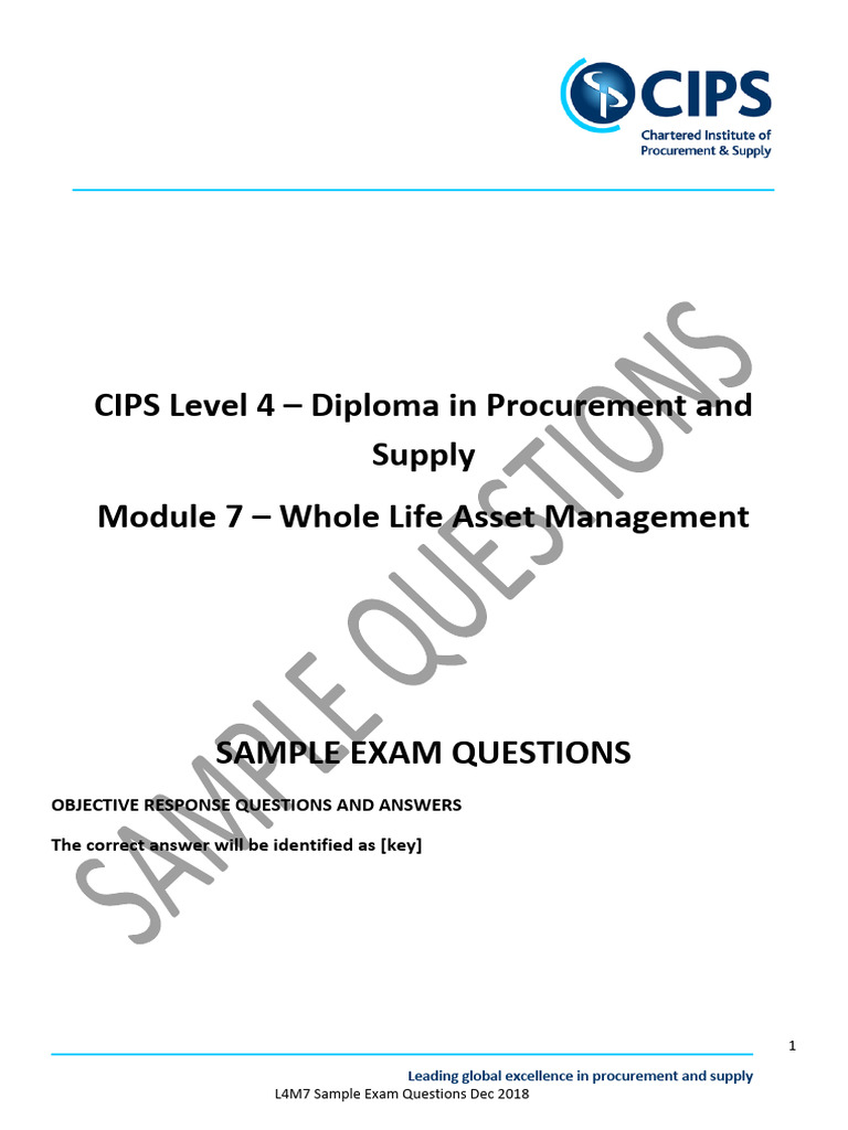 L4M7 Sample | PDF | Inventory | Procurement