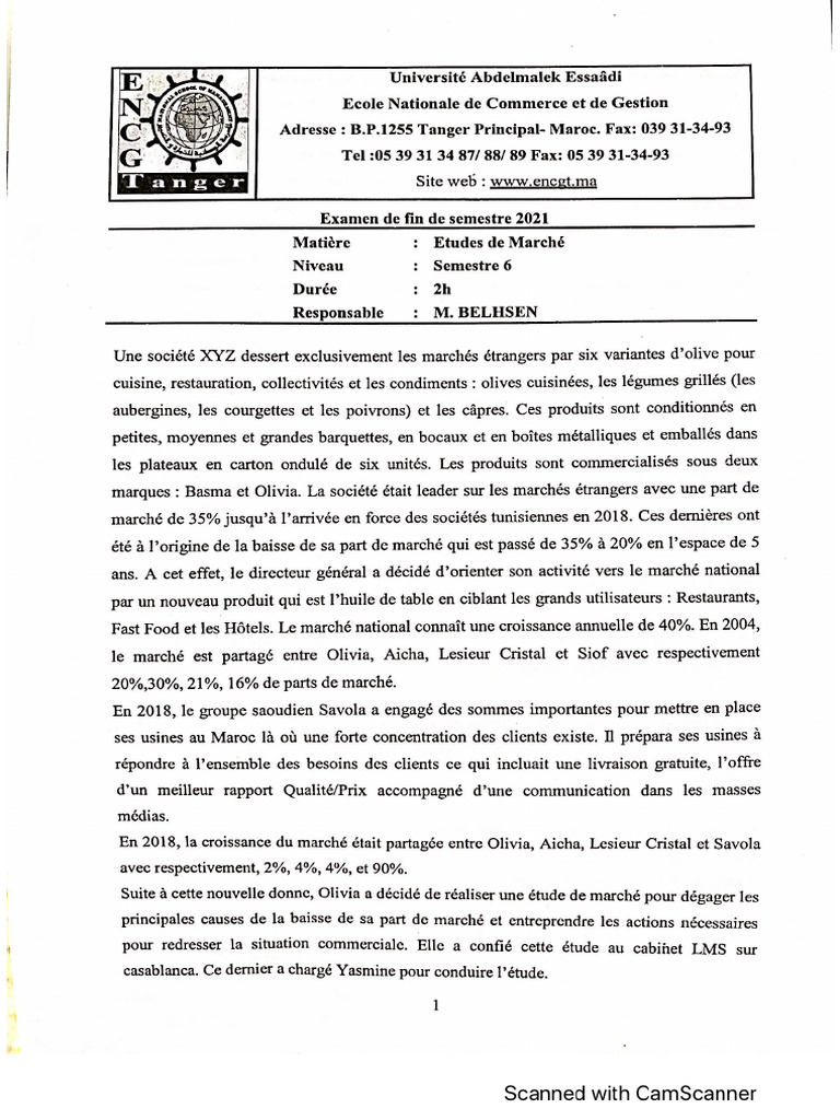 Examen EDM 2021 | PDF