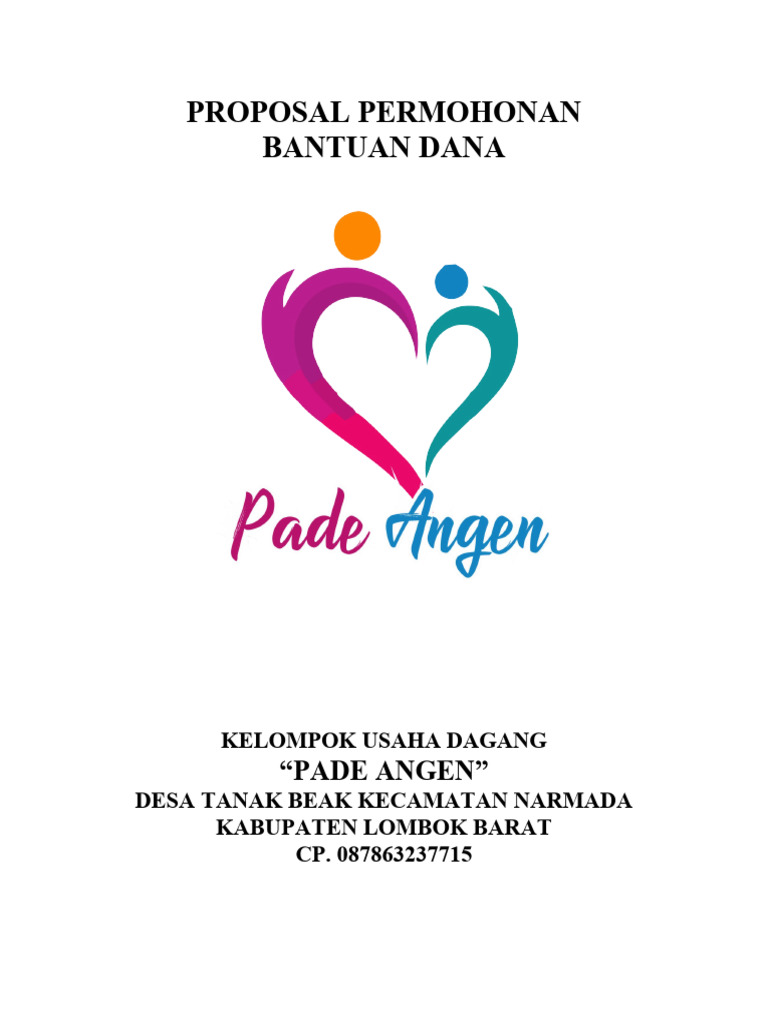 Proposal Bantuan Dana Pade Angen | PDF
