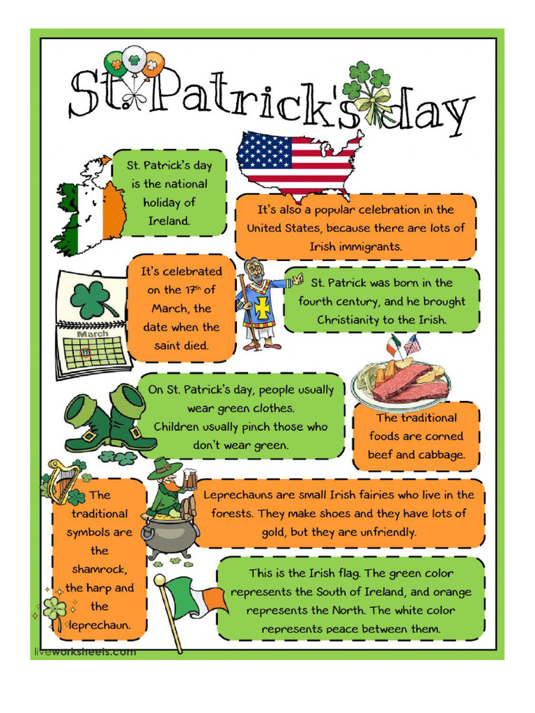 Saint Patrick's Day - Comprehension | PDF
