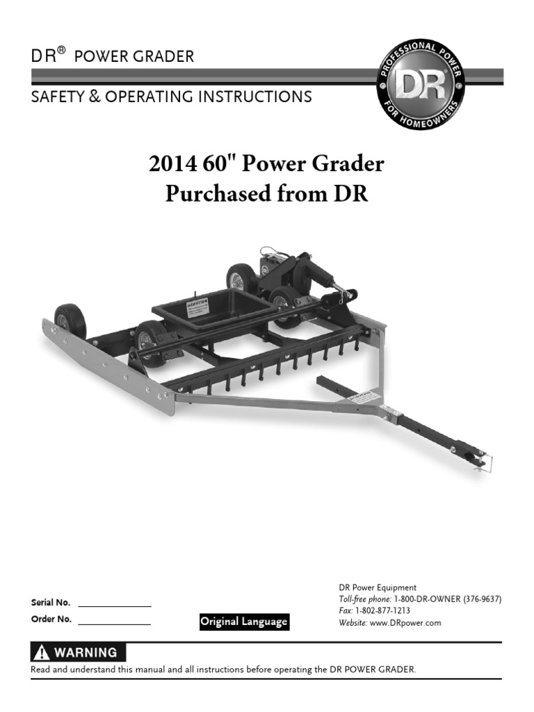 DR Power Grader Conversion | PDF | Rechargeable Battery | Battery Charger