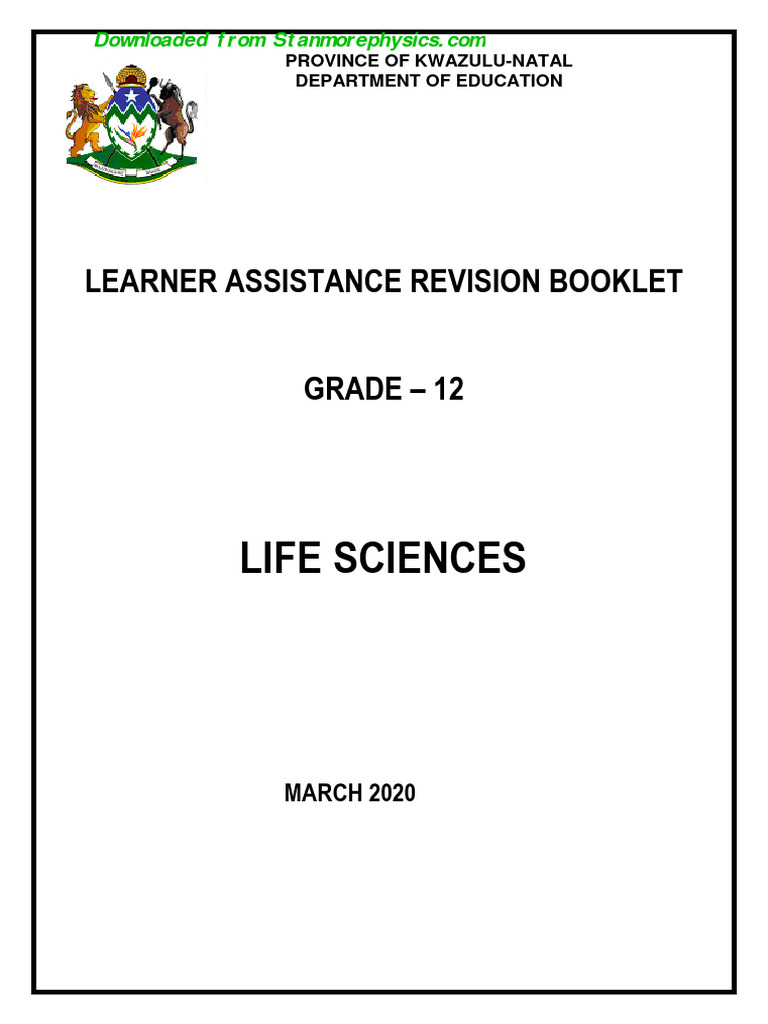 2020 Learner Assistance Revision Booklets LFSC Grade 12reduce | PDF ...