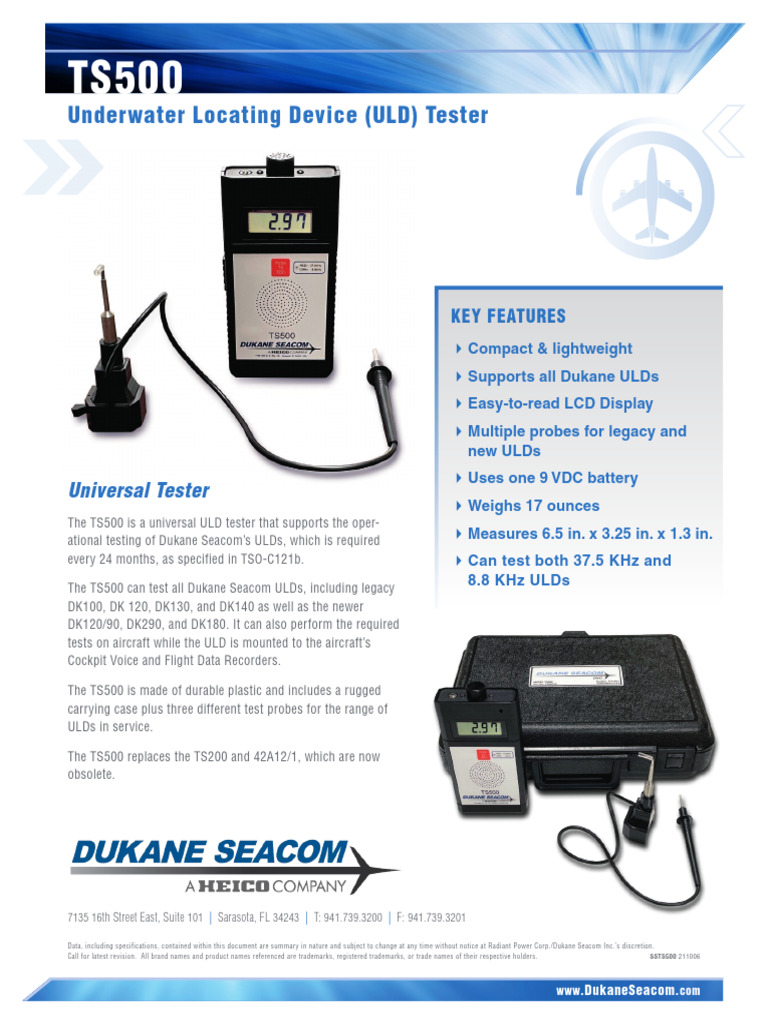 Dukane - TS500 Tester - 10 6 21 | PDF | Information And Communications ...