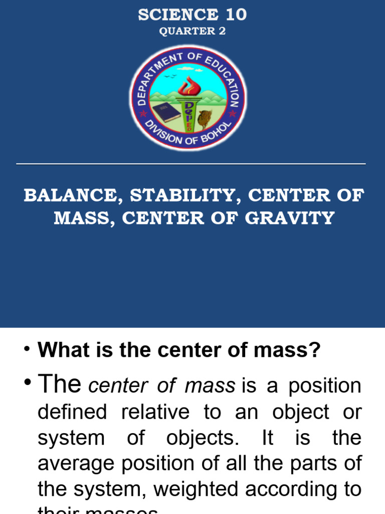 S11.12PS IV e 55 | PDF | Center Of Mass | Mass