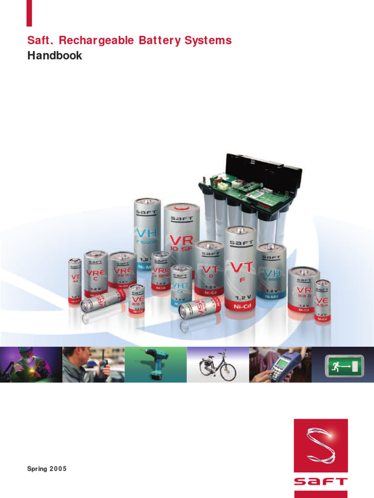 Saft Rechargeable Battery Handbook | PDF | Rechargeable Battery ...