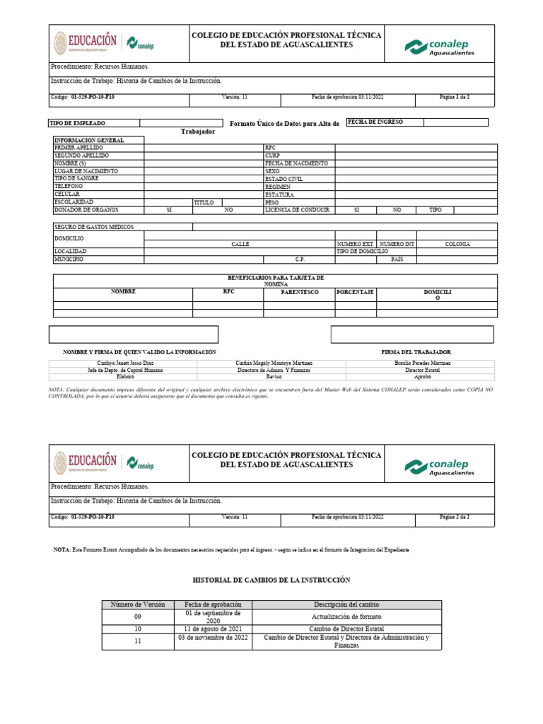 Formato Unico Del Trabajador 2023 | PDF | Informática Formato Unico Del Trabajador 2023 | PDF | Informática