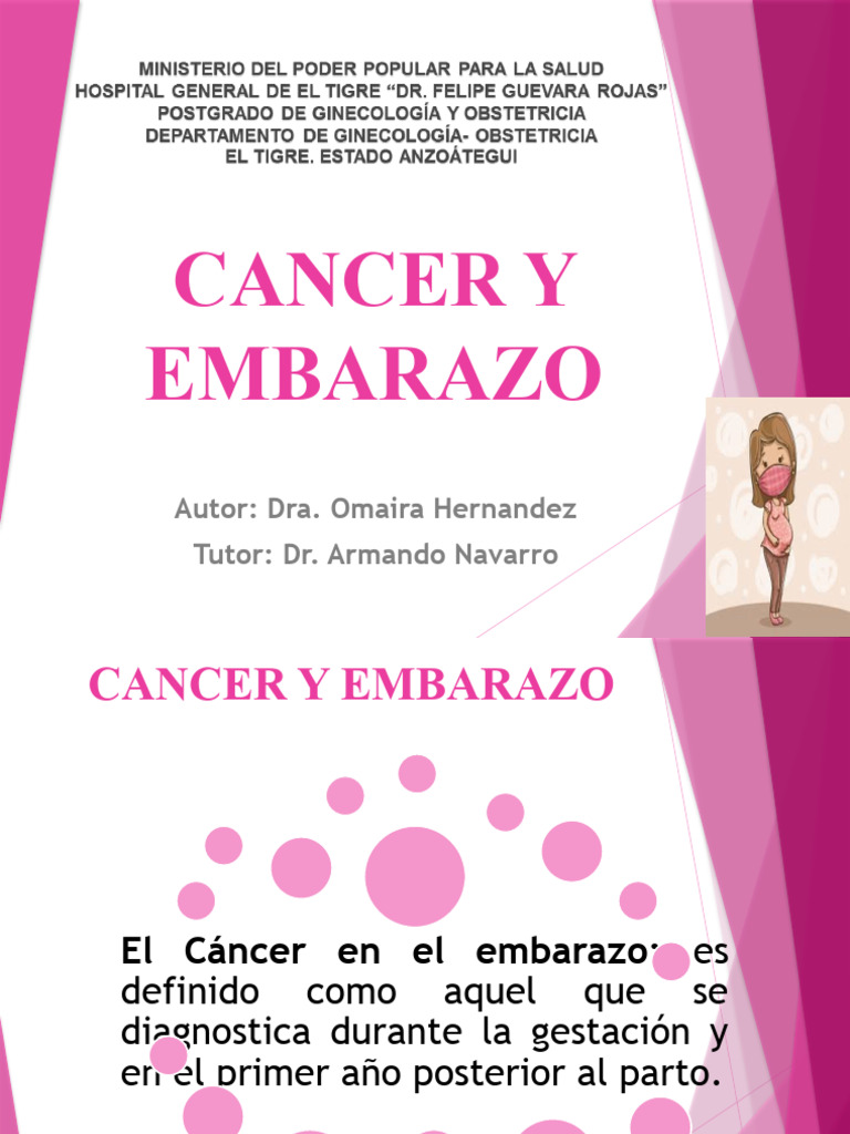 Cáncer durante el Embarazo: Incidencia y Tratamiento | PDF | Cáncer ...