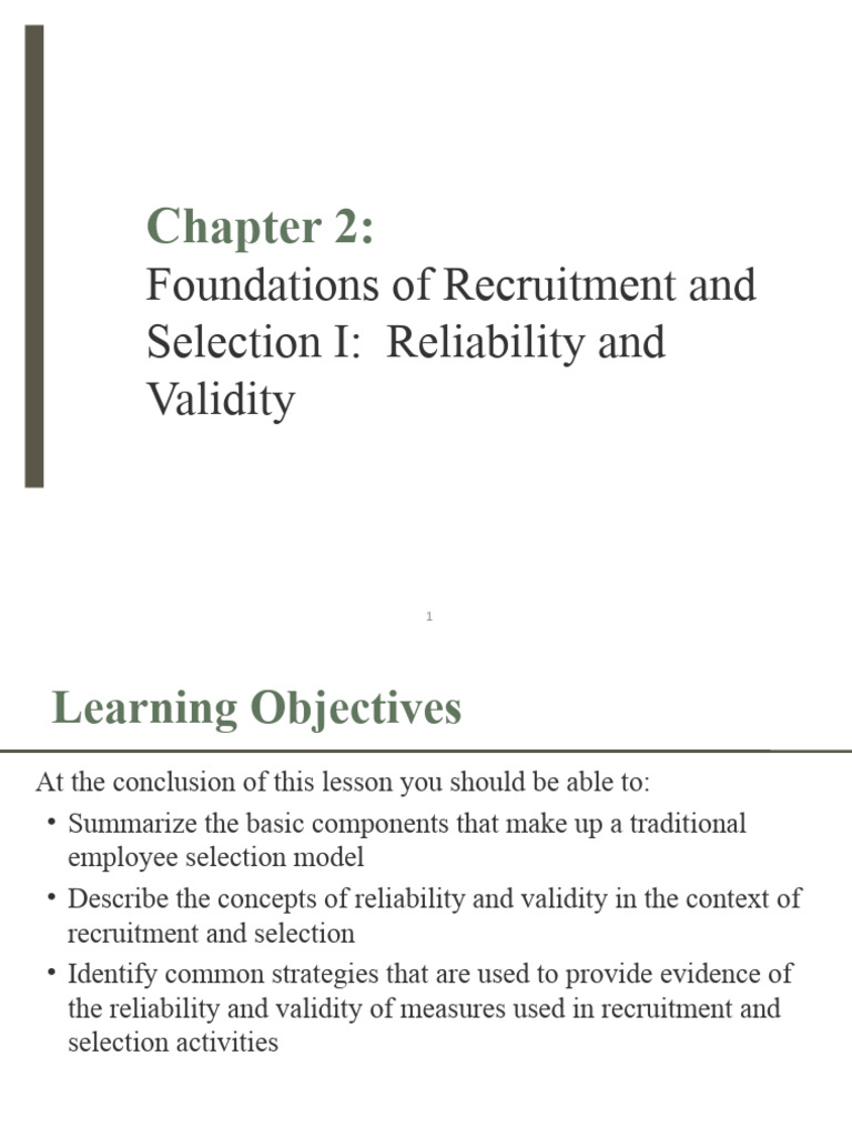 Chapter 2 Class Slides V2 | PDF | Validity (Statistics) | Cognition