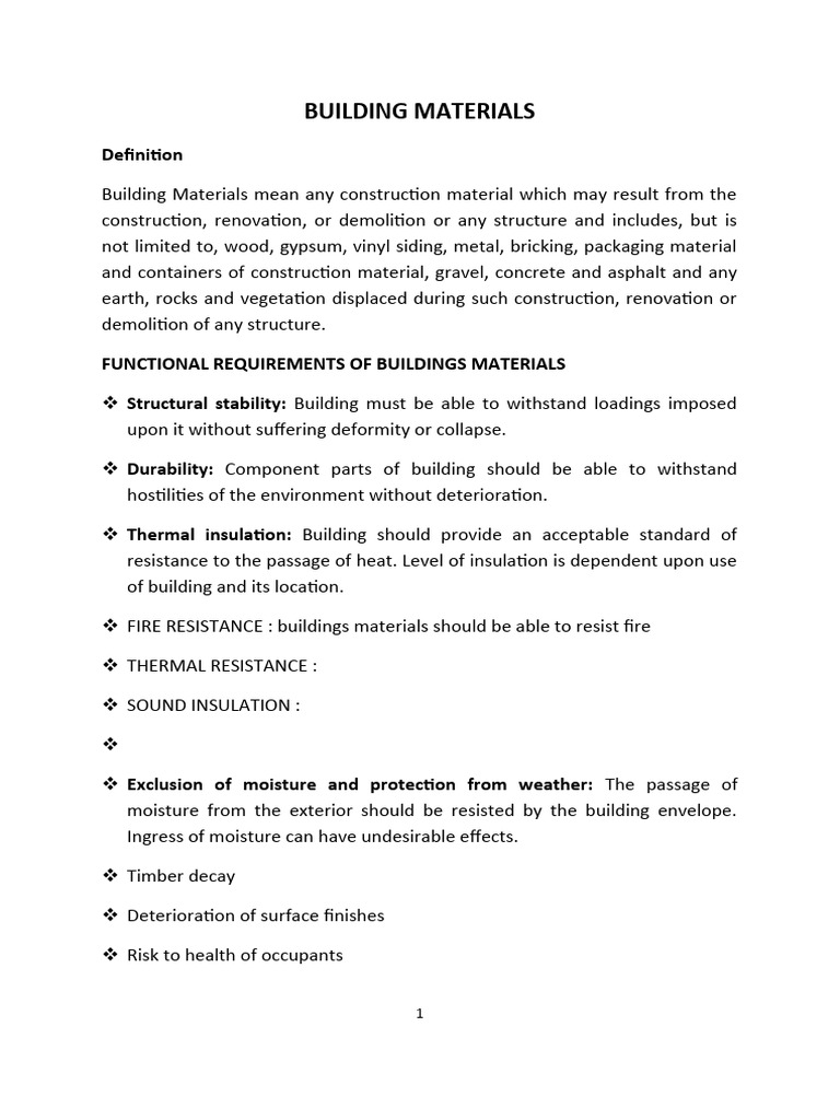 Building Materials | PDF | Concrete | Gravel