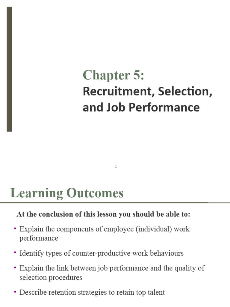 Chapter 5 Class Slides Recruitment Download Free Pdf Employee