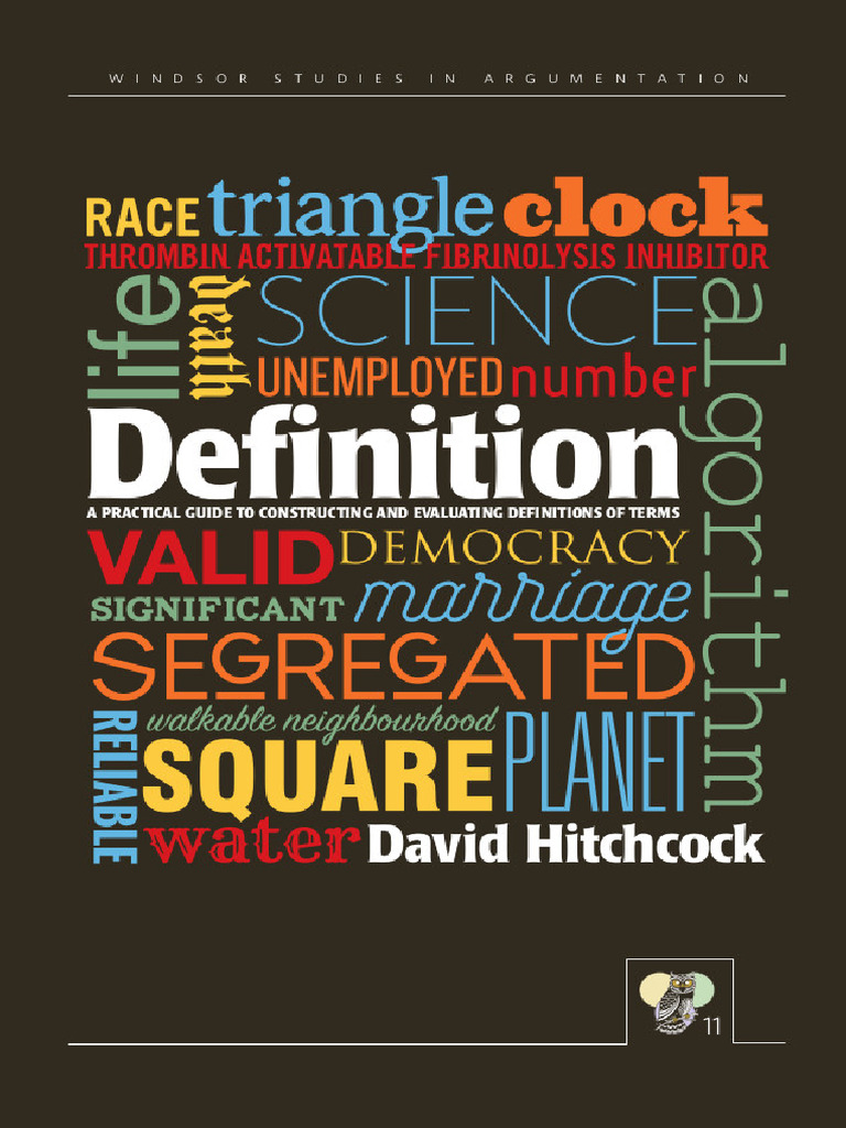 Definition A Practical Guide To Constructing and Evaluating Definitions ...