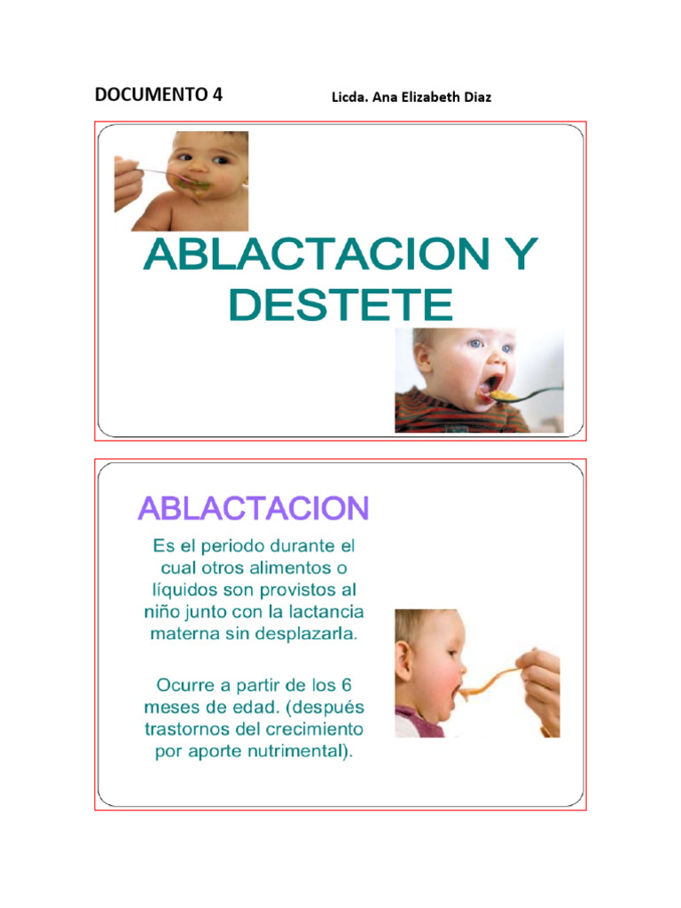 Guía de Ablactación y Alimentación Infantil | PDF | Alimentos | Panes