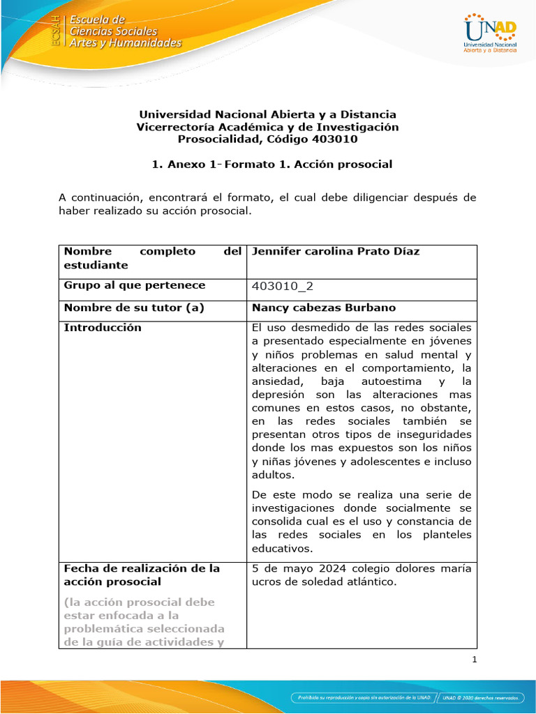 Acción Prosocial en Redes Sociales | PDF | Psicología Social ...