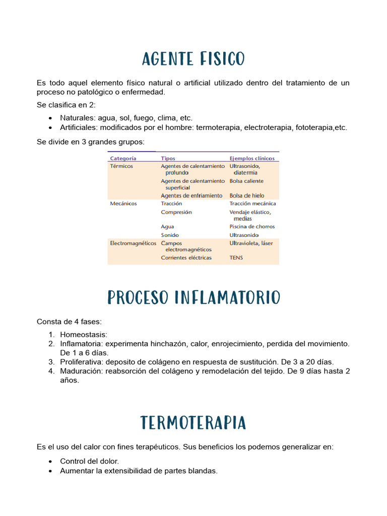 Agente Fisico | PDF | Transferencia de calor | Ultrasonido