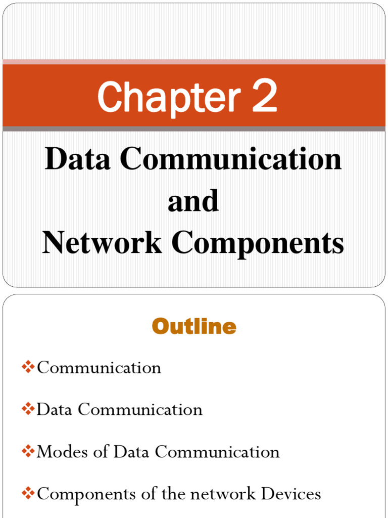 Chapter 2 - Data Communication and Network Components | Download Free PDF | Duplex ...