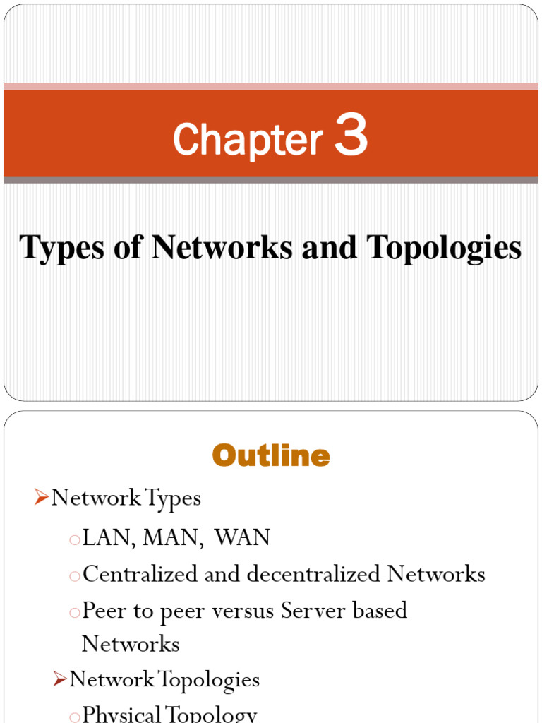 Chapter 3 - Network Types and Topologies | PDF | Network Topology | Computer Network