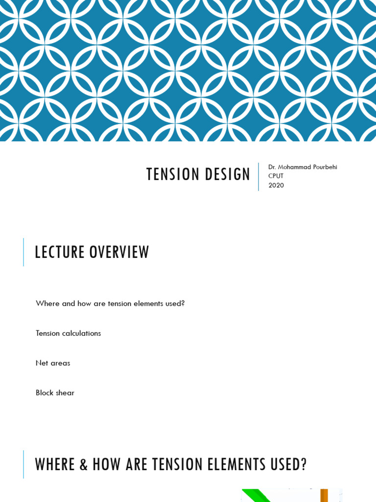 L4 - 1 - Tension Design | PDF | Teaching Methods & Materials | Science ...