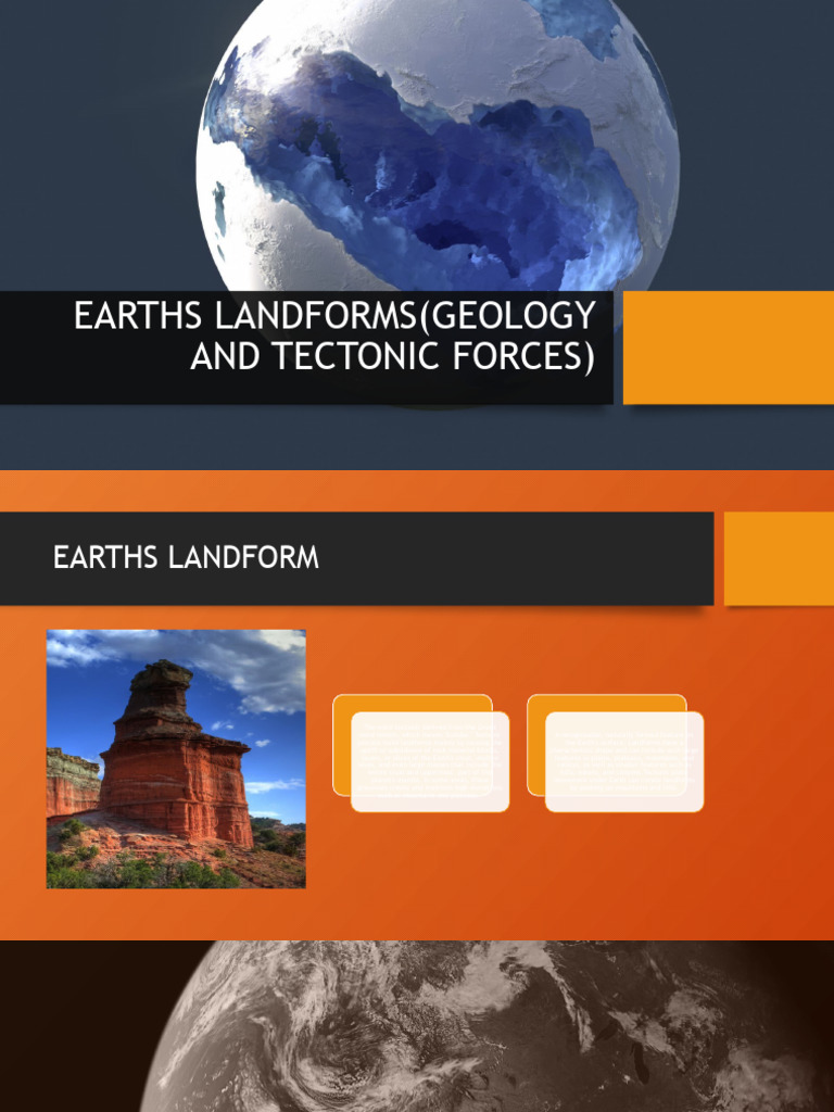 Earths Landforms Geology and Tectonic Forces | PDF | Plate Tectonics ...