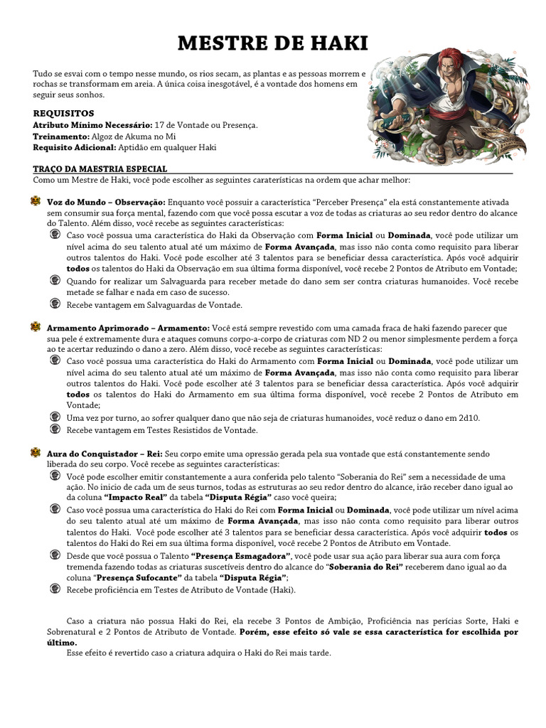 Mestre de Haki: Guia de Técnicas e Maestria | PDF | Império Bizantino