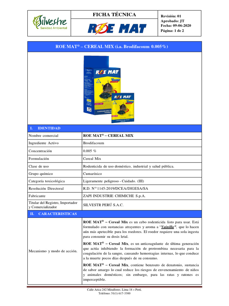 Ficha-Roe-mat | PDF | Cereales