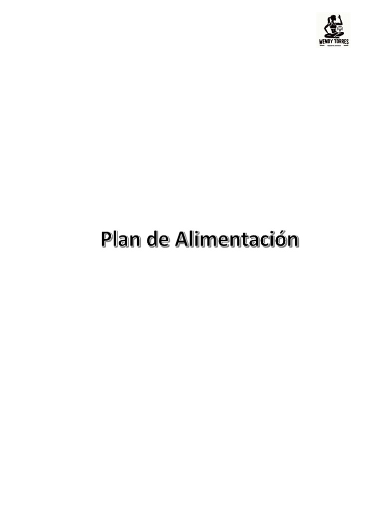 Plan de Comidas | PDF | ensalada | Tortita