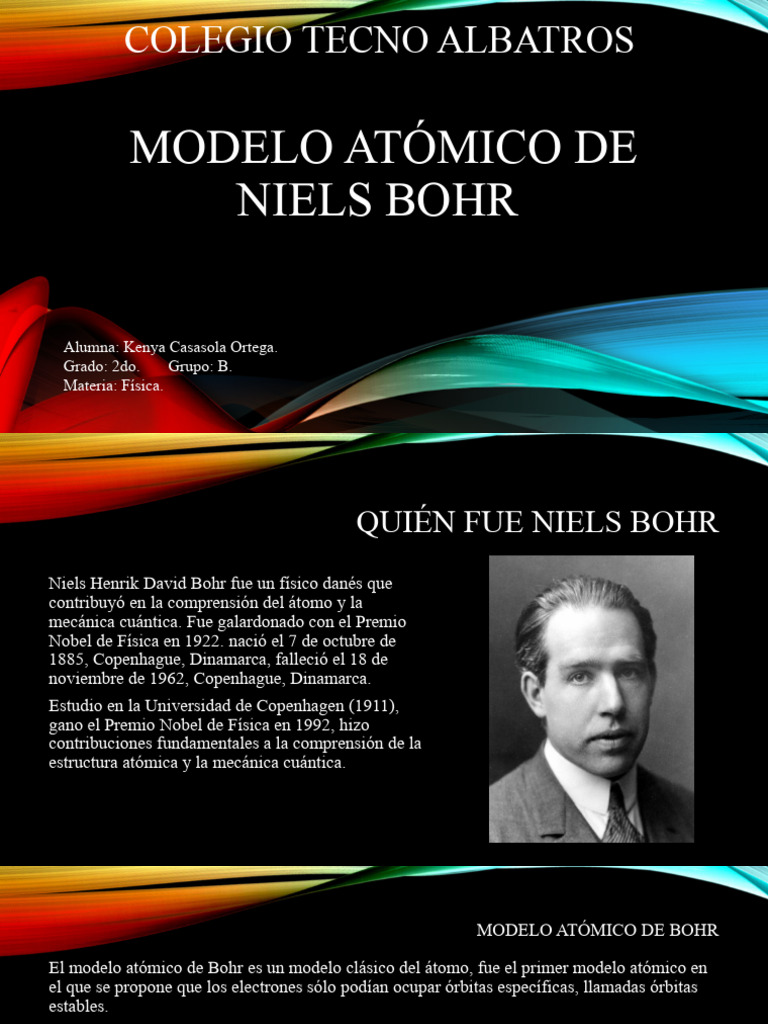 Modelo Atomico de Niels Bohr | PDF | Átomos | Núcleo atómico
