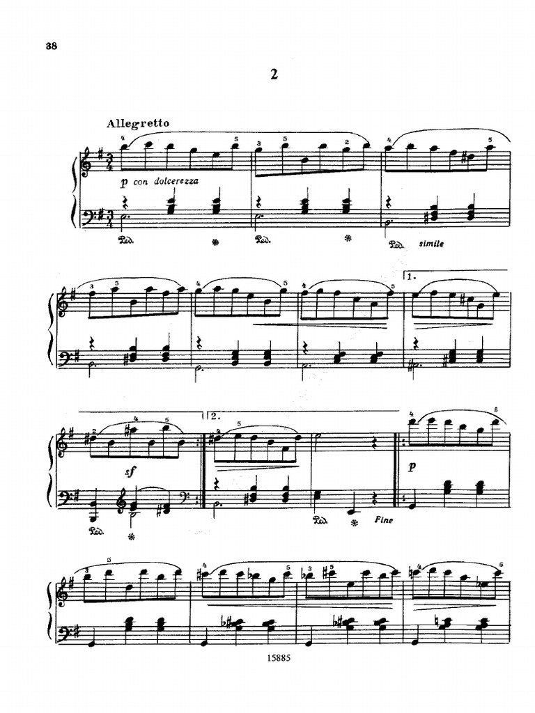 Alexander Griboedov - Waltz No 2 in e Minor | PDF