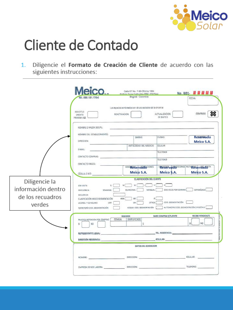 1.Instructivo Formato Creación de Cliente | PDF