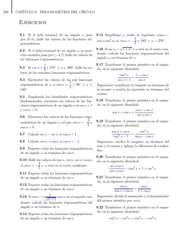 Cap 9 Ejer | PDF | Geometría Elemental | Matemáticas