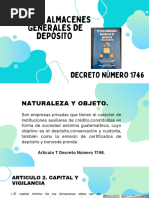Ley Almacenes Generales Deposito | PDF | Bancos | Guatemala