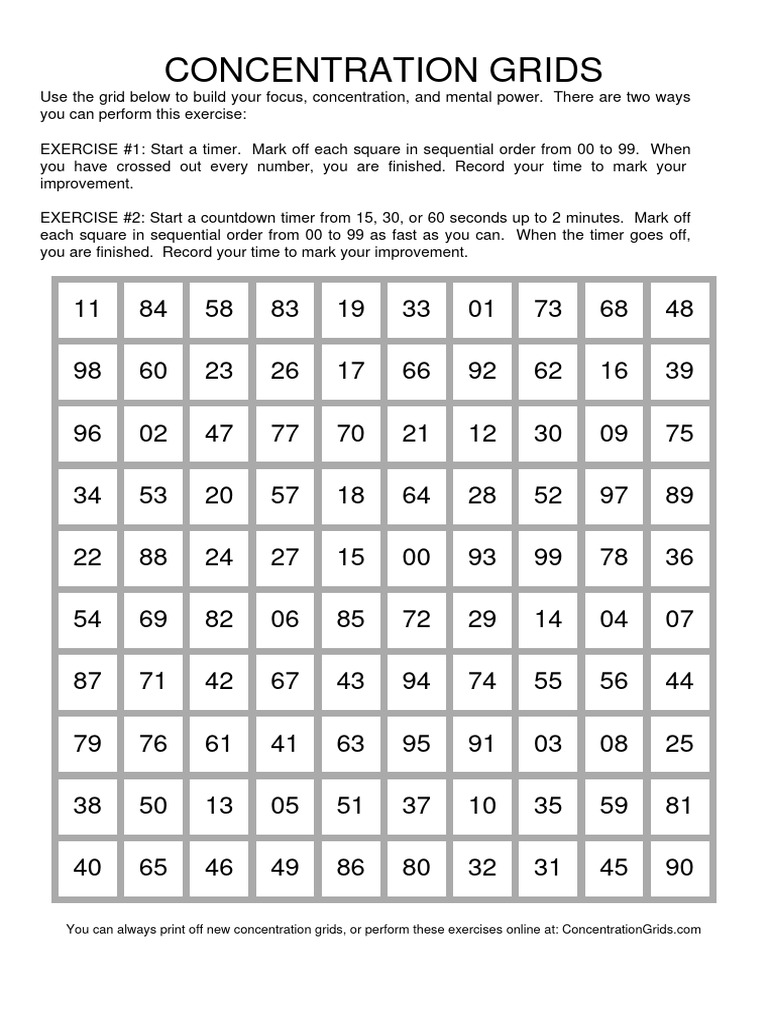 Concentration Grid | PDF
