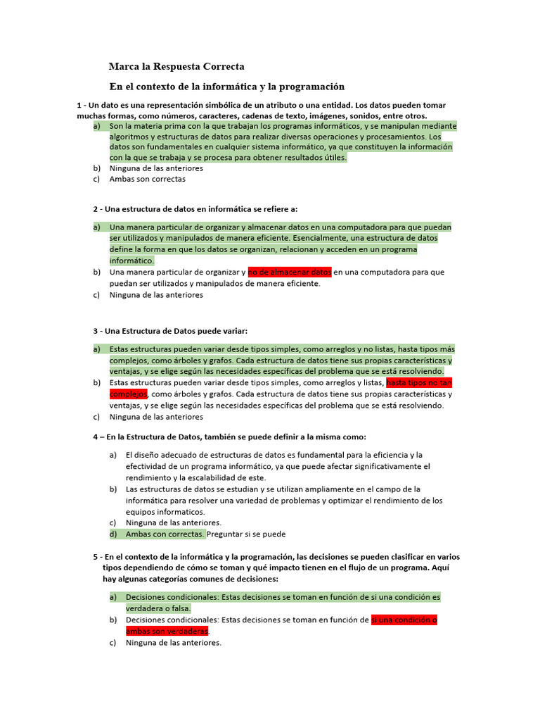 Repaso para El Segundo Parcial de Estructura de Datos | PDF | Ciencias ...