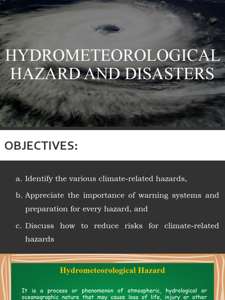 1.8 Hydrometeorological Hazard | PDF | Flood | Tropical Cyclones