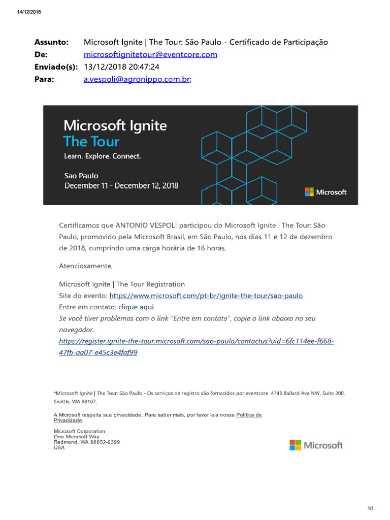 Microsoft Ignite | PDF