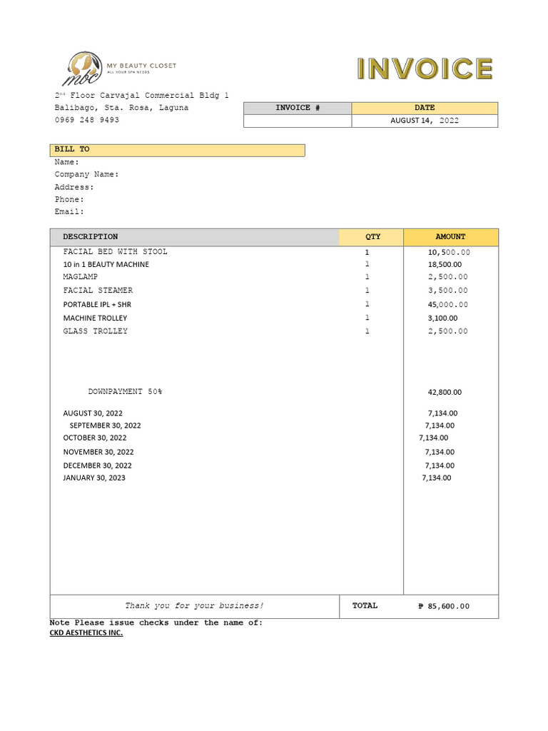 INVOICE-MS.STEFFI | PDF