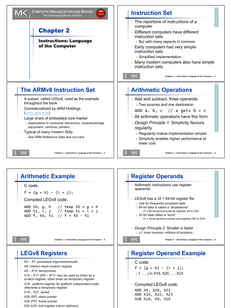 CMP2008 - NOTLAR - Chapter - 02 - 4UP | PDF | Computer Engineering | Computer Architecture