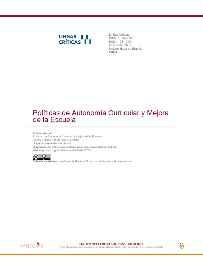 Autonomía en El Currículum | PDF | Plan de estudios | Maestros