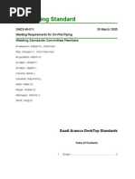 Saudi Aramco Welding Standards Overview | PDF | Welding | Construction