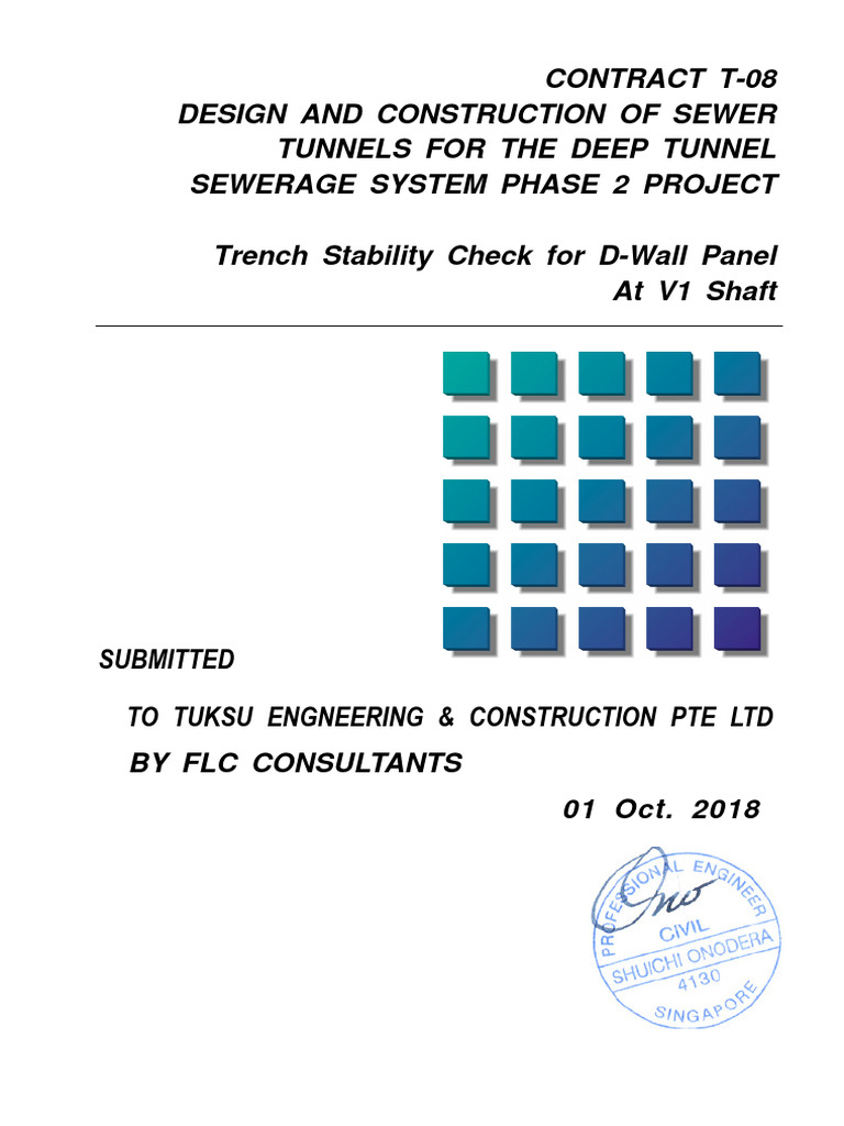 Trench Stability V1 2018.10.01 | PDF | Geotechnical Engineering | Tunnel
